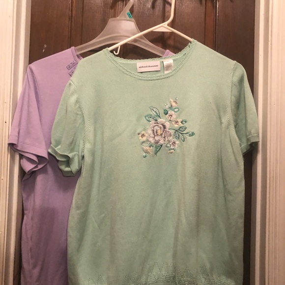 Alfred Dunner | Tops | Set Of 2 Womens Large Alfred Dunner Short Sleeve ...
